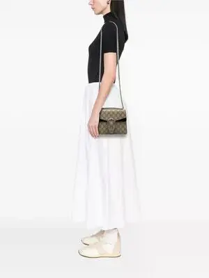 Gucci Gg Supreme Dionysus Crossbody Bag - Neutrals