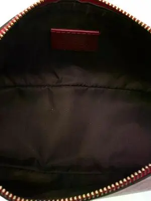 Gucci Metallic Calfskin Cosmetic Pouch - Red