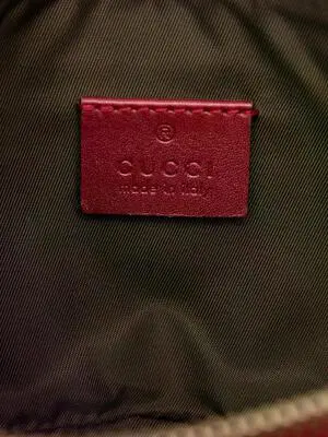 Gucci Metallic Calfskin Cosmetic Pouch - Red