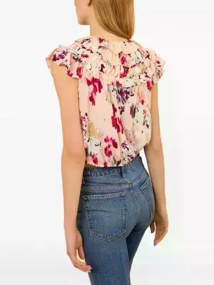 Ulla Johnson Eleonore Ruffled Floral-print Top