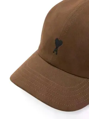 AMI Paris Cotton Cap With De Coeur