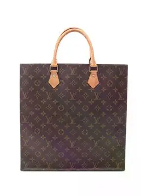 LOUIS VUITTON Monogram Sac Plat Tote Bag - Brown