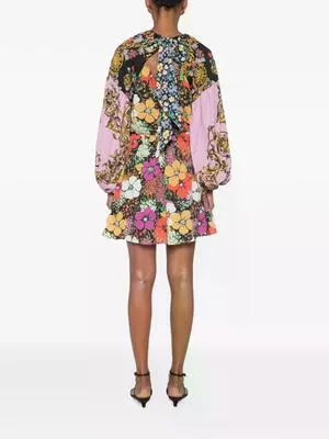 Versace Floral-print Mini Dress