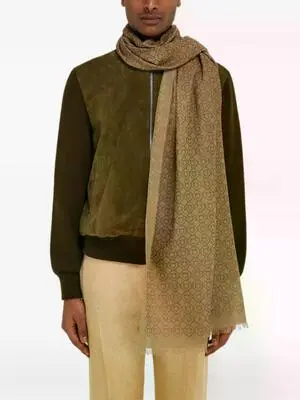 FERRAGAMO Logo Embellished Stole - Neutrals
