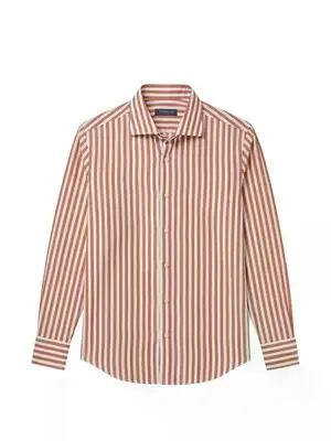 TOMBOLINI Vertical-stripe Long-sleeve Shirt - Orange