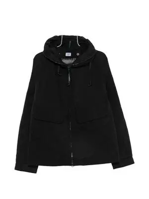 C.P. COMPANY Goggle-detail Hooded Jacket - Black