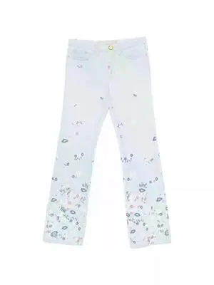 Versace 2000s Floral-print Trousers
