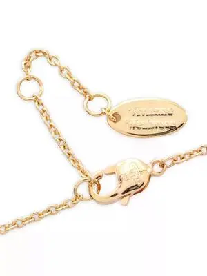 VIVIENNE WESTWOOD Tone Heart Orb Rhinestone Necklace - Gold