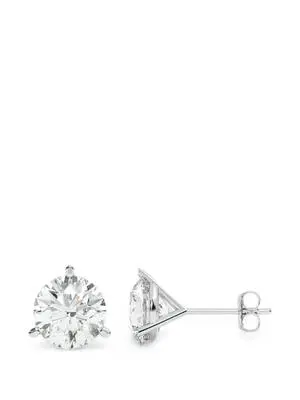 Diamond Essentials 5 Carat Solitaire Stud Earrings In 14k White Gold