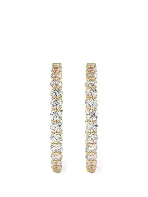 DIAMOND ESSENTIALS Diamond Hoop Earrings - Gold