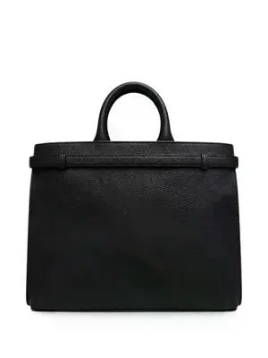 LANCEL Faubourg Logo-charm Grained-leather Tote Bag