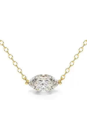 DIAMOND ESSENTIALS Marquise-cut Diamond Necklace - Gold