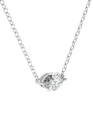 DIAMOND ESSENTIALS 14k White Gold Marquise-cut Laboratory-grown Diamond Necklace