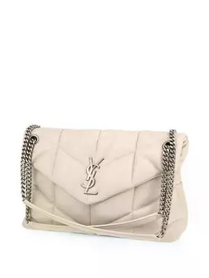 Saint Laurent 2020s Puffer Chevron Shoulder Bag