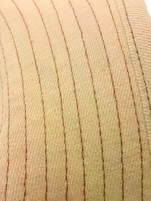 Hermès Linen Hat With Leather Trim