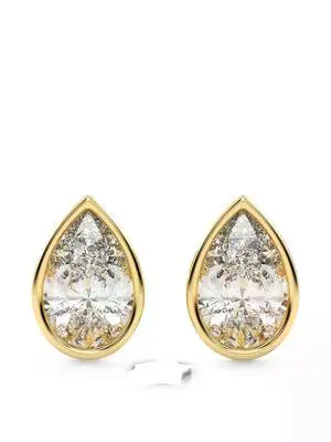 DIAMOND ESSENTIALS Diamond Solitaire Earrings - Gold