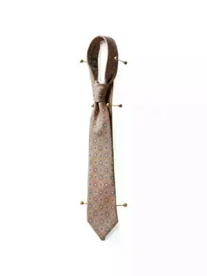 TOMBOLINI Geometric Print Tie - Neutrals