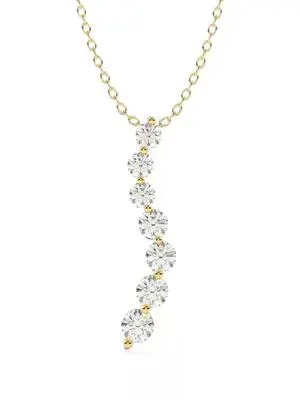 DIAMOND ESSENTIALS Journey Diamond Pendant Necklace - Gold