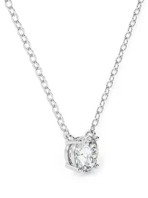 DIAMOND ESSENTIALS Diamond Solitaire Necklace - Silver