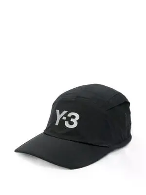 Y3 Logo-print Panelled Baseball Cap - Black