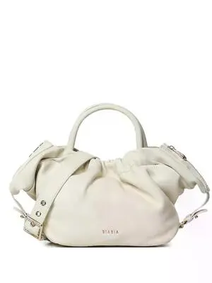BIASIA Logo Detail Ruched Shoulder Bag