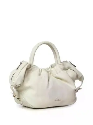 BIASIA Logo Detail Ruched Shoulder Bag