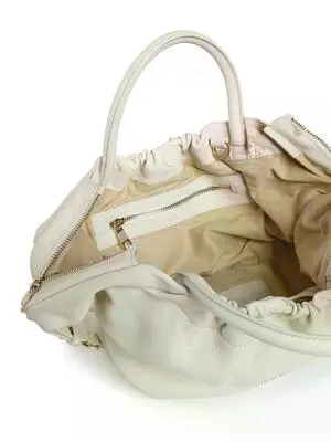 BIASIA Logo Detail Ruched Shoulder Bag