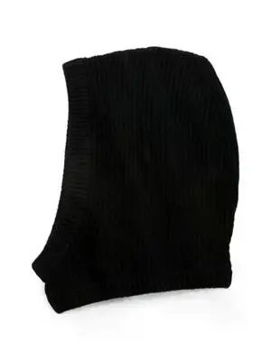 Rick Owens Ribbed-knit Balaclava - Black