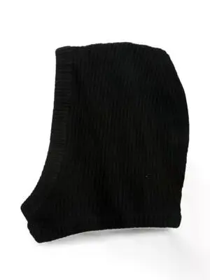 Rick Owens Ribbed-knit Balaclava - Black