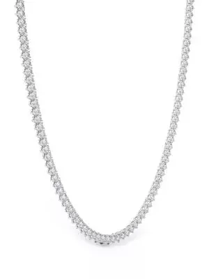 DIAMOND ESSENTIALS Diamond Tennis Necklace - Silver