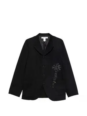 Comme Des Garçons Graphic-print Blazer - Blue