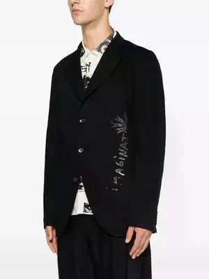 Comme Des Garçons Graphic-print Blazer