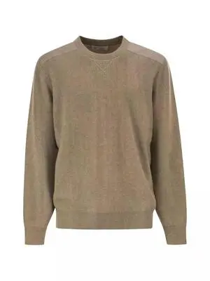 Brunello Cucinelli Ribbed-knit Cotton-insert Sweater