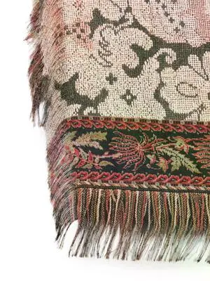PIERRE-LOUIS MASCIA Jacquard-woven Fringed Scarf - Black