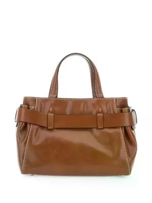 GIANNI CHIARINI Small Miranda Knotted Leather Tote Bag