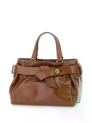GIANNI CHIARINI Small Miranda Knotted Leather Tote Bag