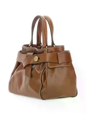 GIANNI CHIARINI Small Miranda Knotted Leather Tote Bag