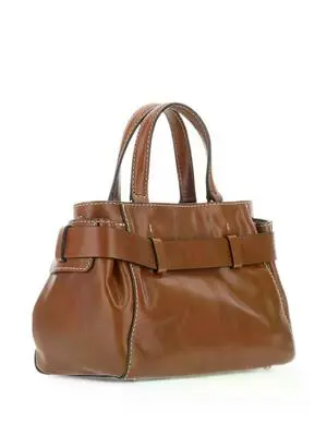 GIANNI CHIARINI Small Miranda Knotted Leather Tote Bag
