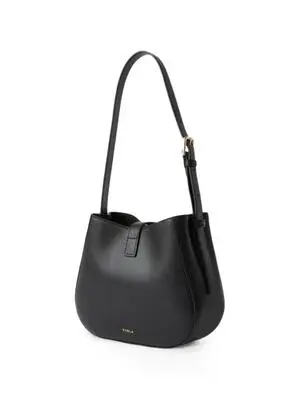 Furla Large Buckle-detail Leather Bucket Bag