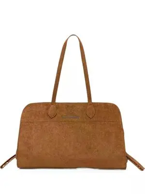 Moschino Logo-debossed Tote Bag - Brown