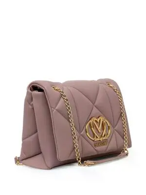 Moschino Logo-plaque Quilted Crossbody Bag