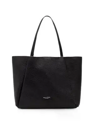 Marc O'polo Logo-appliqué Leather Tote Bag - Black