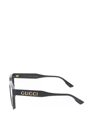Gucci Logo-arm Square-frame Sunglasses