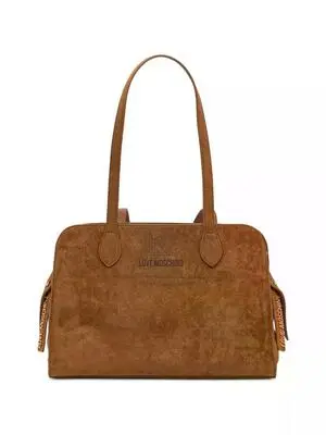Moschino Logo-debossed Tote Bag - Brown