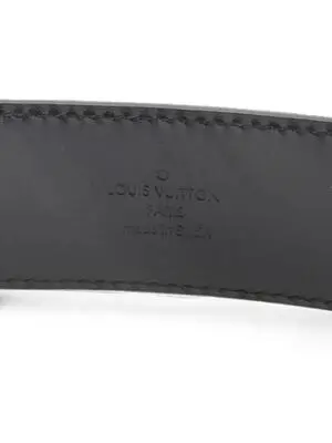 LOUIS VUITTON 2017 Damier Graphite Initial Belt