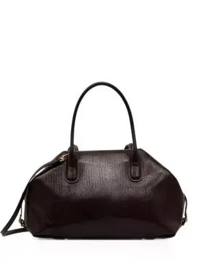 THEMOIRE Medium Talia Trunk Crinkled-effect Tote Bag - Brown