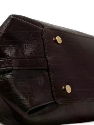 THEMOIRE Medium Talia Trunk Tote Bag - Brown