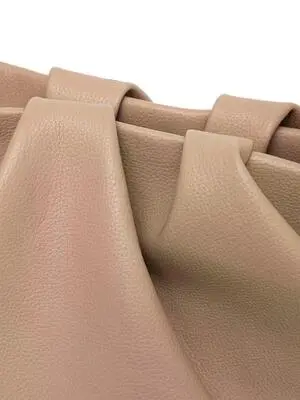 THEMOIRE Athena Bottalato Corn Ruched Pebbled Tote Bag