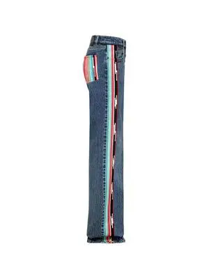 Hellessy Omar Striped-trim Straight-leg Jeans