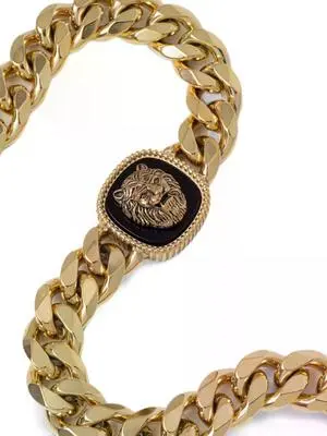 Guess Lion-head Curb-chain Bracelet